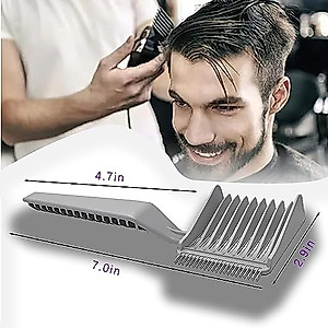 hwojjha fade comb, barber fade comb, professional hair cutting comb, compatible with all barber brands…(2pcs)
