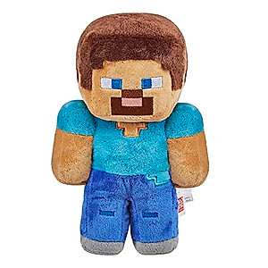 Mattel Minecraft Basic Plush Character Soft Dolls, Video Game-Inspired Collectible Toy Gifts for Kids & Fans Ages 3 Years Old & Up