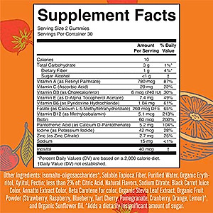 Adult Multivitamin Multimineral Gummies & Eye Care Gummy Vitamins Bundle by MaryRuth's | Vitamin C, Vitamin D and E | B Vitamins | Biotin | Zinc | Supplements for Eye Health, Vegan, Non-GMO