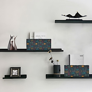 Theme for Music Lovers Storage Basket Felt Storage Bin Collapsible Toy Bins Decorative Baskets Organizer for Makeup Hair Supplies