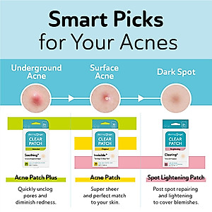 DERMA ANGEL Ultra Invisible Dark Spot Patches for Post Acne Pimple, Acne Spot Treatment - Day and Night Use - UPGRADED (Post Acne - 96 Count - 1 Size)