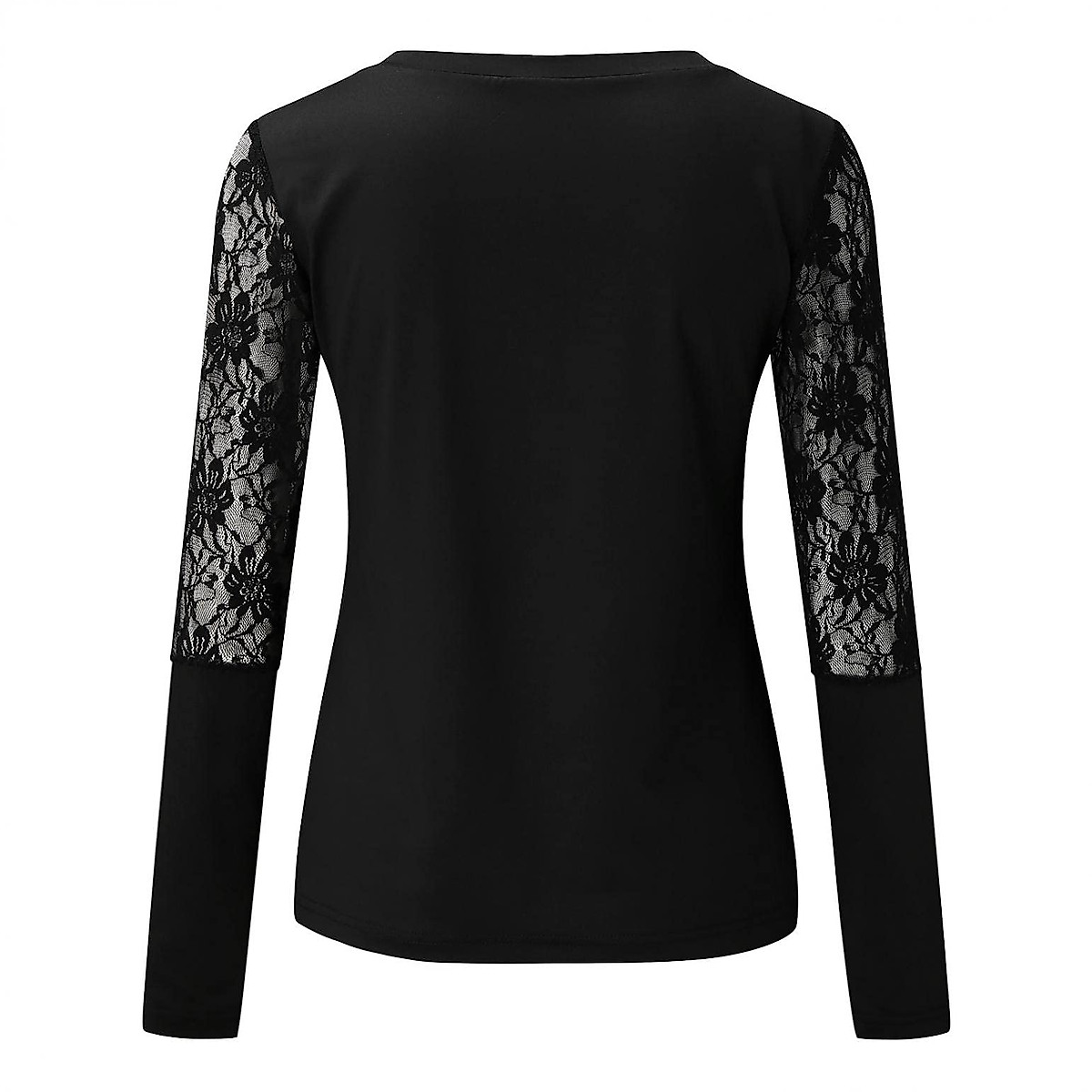 Padaleks Sweatshirts for Women,Women's Casual Pullover Lace Rhinestine V Neck Long Sleeve Blouse Sexy Fall Tops