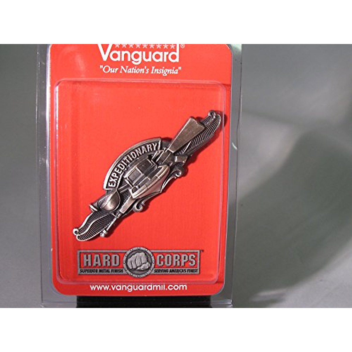 Navy Badge: Expeditionary Warfare Specialist - regulation size Oxidized