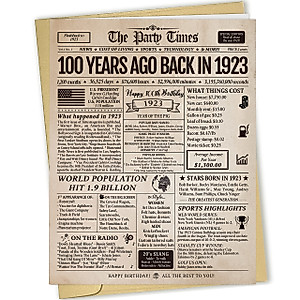 Spercy Happy 35th Birthday Card for Men Women, 35 Year Old Birthday Gift for Him Her, Big Back in 1988 Bday Card