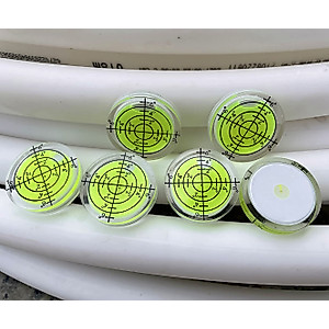 3Pcs Circular Bubble Level Bullseye Degree Marked Surface Round Spirit Levels Measuring Tool for Leveling Phonograph, Camera, Turntable, Tripod, Telescope (32X7mm)