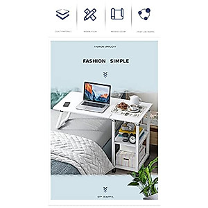 MJWDP Laptop Table Portable Folding Desk Bed Table Laptop Desk Computer Table for Bedroom Office Adjustable Movabl Computer Desk Table