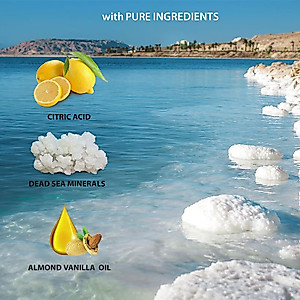 Dead Sea Collection Almond Vanilla Body Wash for Women and Men - with Pure Dead Sea Minerals and Sweet Almond Oil - Cleanses and Moisturizes Skin - Pack of 2 (67.6 fl. oz)