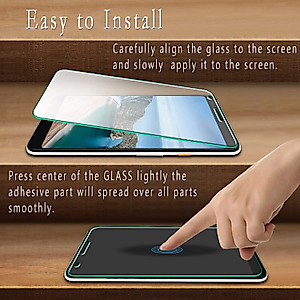 HPTech [2 Pack] Designed for Google (Pixel 3a XL) Tempered Glass Screen Protector, 0.33mm, 9H Hardness, Case Friendly