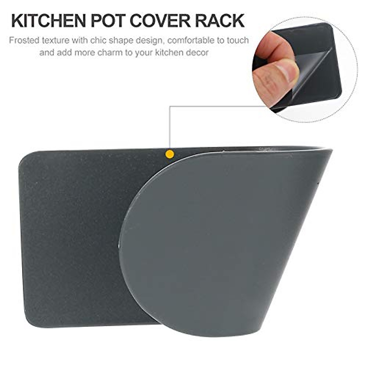 Operitacx Pot Lid Organizer 3 Pairs Kitchen Pot Lid Rack Holder Wall Mount Pots Pans Lids Organizer for Cabinet Door Hanger, Pot Holders For Kitchen- Green