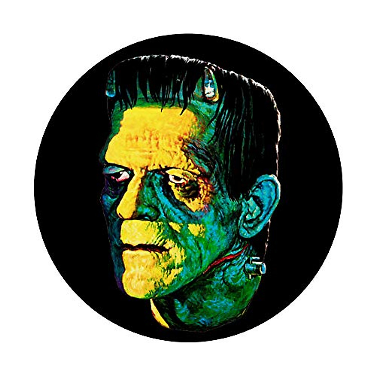 Vintage Frankenstein Halloween Party Horror Movie PopSockets PopGrip: Swappable Grip for Phones & Tablets