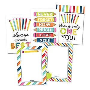 25 School Lunch Box Notes For Kids, Inspirational Motivational Cards For Boys Girls From Mom, Encouraging for Student Children Teens, Thinking of You Positive Affirmations Encouragement Lol Fun Love