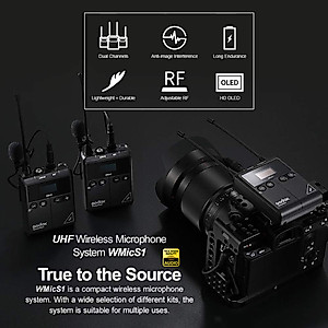 Godox WMicS1 UFH Wireless Microphone System 1 with Omni Lavalier Microphone