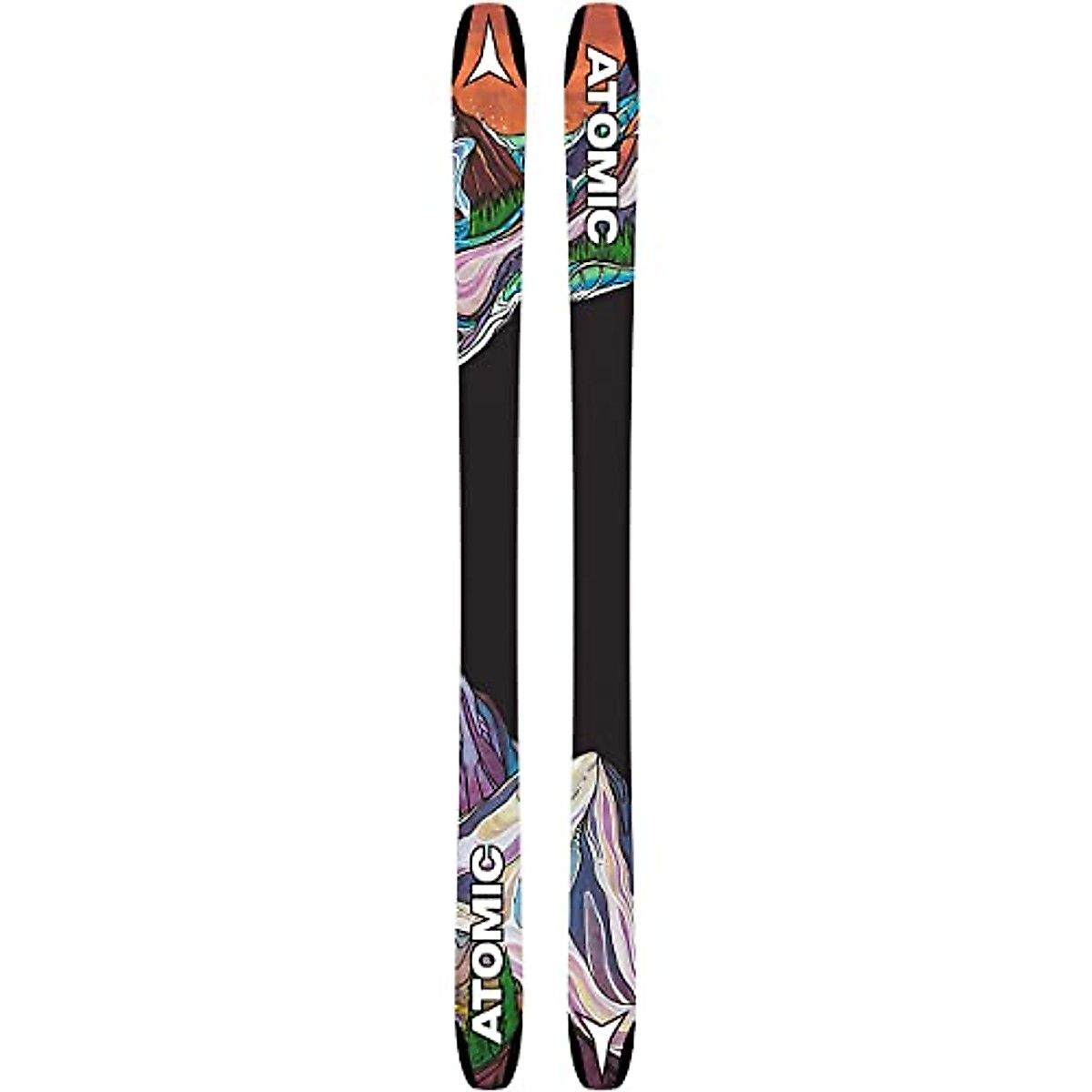 Atomic Bent 90 Skis Mens Sz 175cm Metallic Blue/Grey