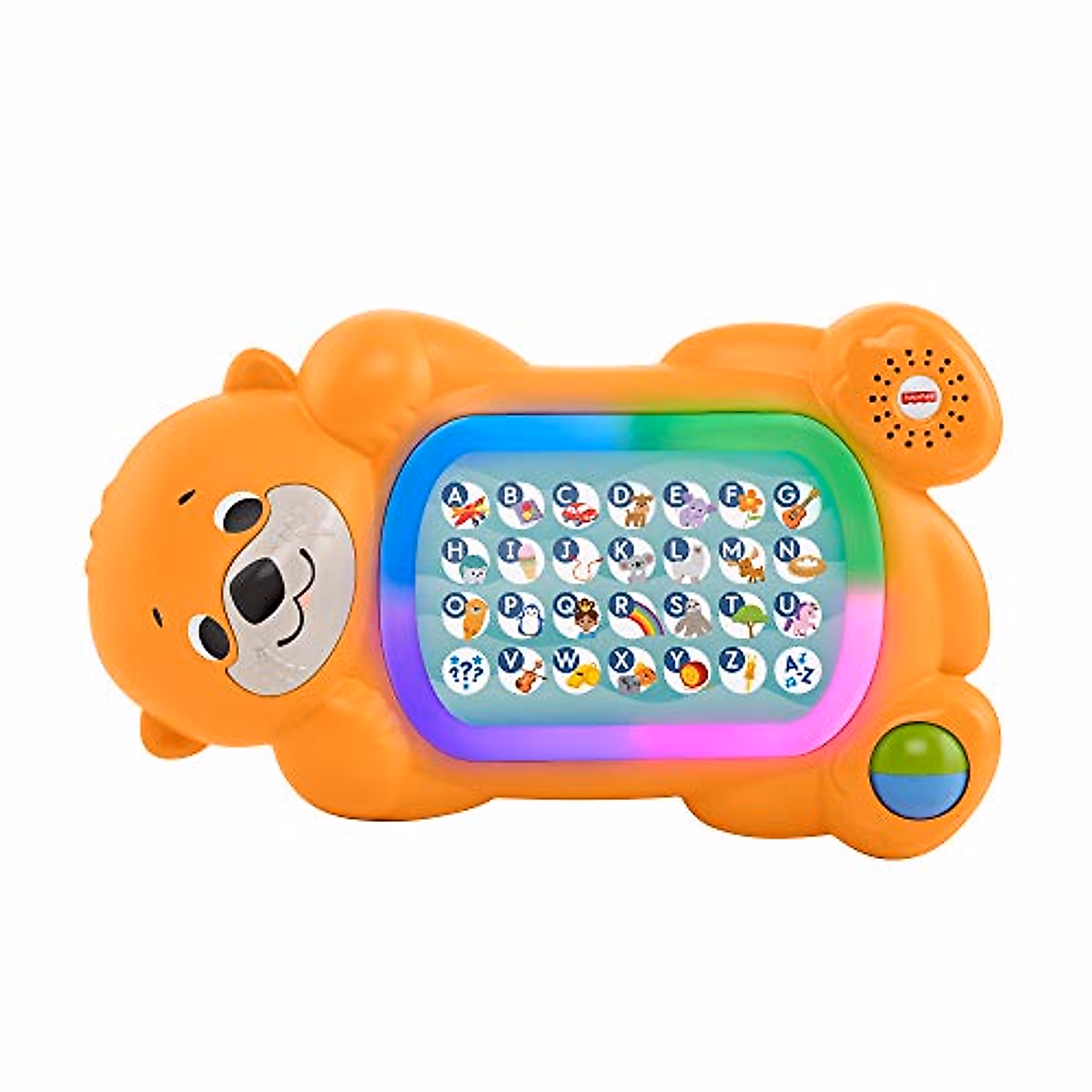 Fisher-Price Linkimals Baby Learning Toy A To Z Otter Keyboard With Interactive Music And Lights For Infants And Toddlers