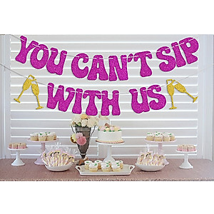 You Can't Sip With Us Banner, Mean Girl Party Decorations, Girls Night Decorations, Mean Girl Birthday Bachelorette Wedding Bridal Shower Party Decor Supplies Rose Red
