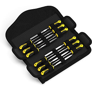 TARIST 12PCS Needle File Set with Tool Bag, Small File Set includes 6pcs Jewlers Files & 6 Steel Files for Metal, Jewlers, Wood, Leather and Plastic