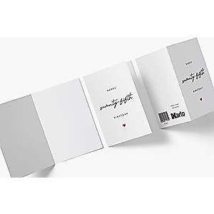 75th Birthday Card for Him Her - 75th Anniversary Card For Dad Mom - 75 Years Old Birthday Card For Brother Sister Friend - Happy 75th Birthday Card for Men Women - Karto - Simple 75th