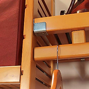 John Louis Home 12in Deep Simplicity Closet Organizer, Honey Maple Finish