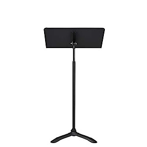 OEF Furnishings Portable, Height Adjustable Metal Music Sheet Stand, Black