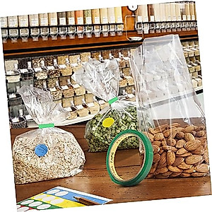 Outanaya 12pcs strap on bag tying tape DIY tying tape packaging bag tapes bag sealing tying tapes convenient tying tape strapping packing bag adhesive tape Multifunction Sealing tape bopp