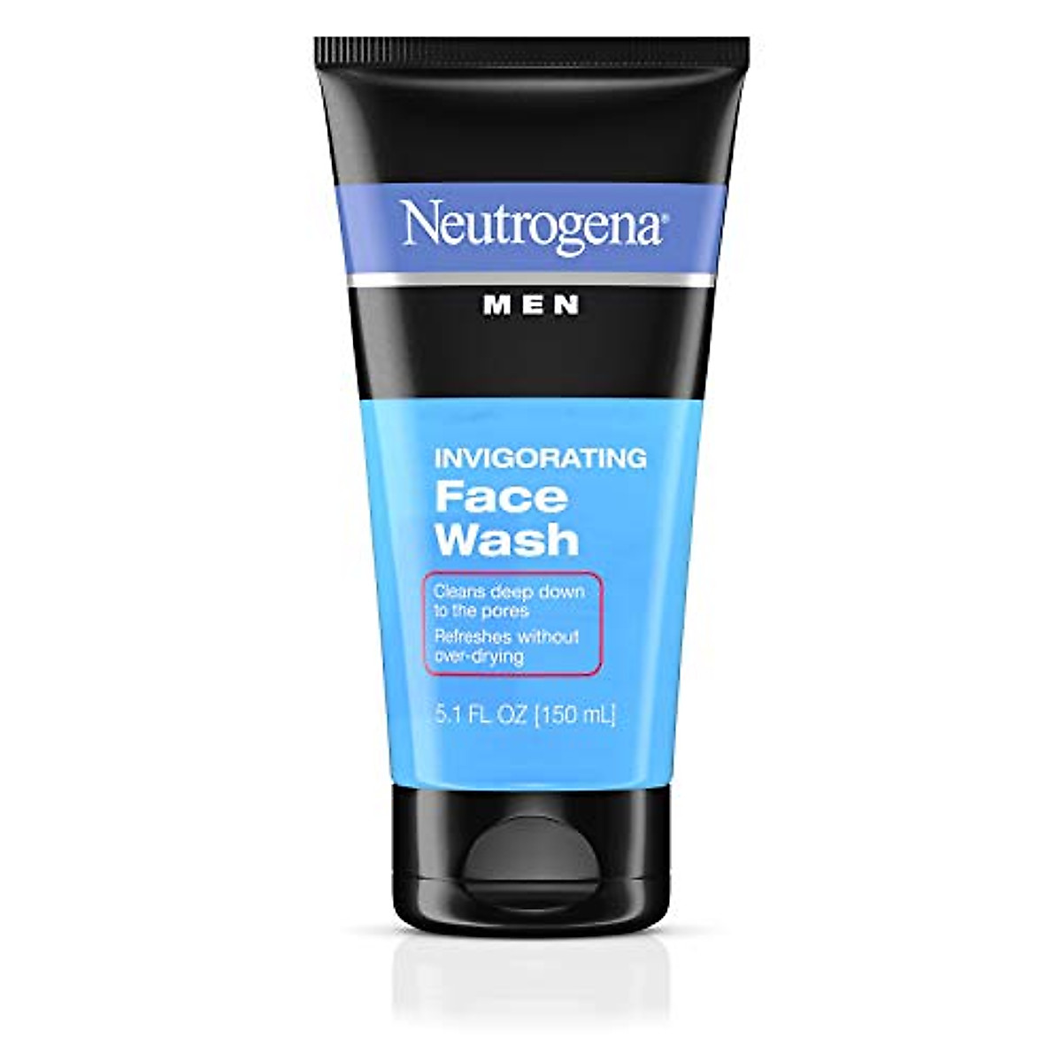 Neutrogena Men's Invigorating Daily Foaming Gel Face Wash, Energizing & Refreshing Oil-Free Facial Cleanser for Men, 5.1 fl. oz