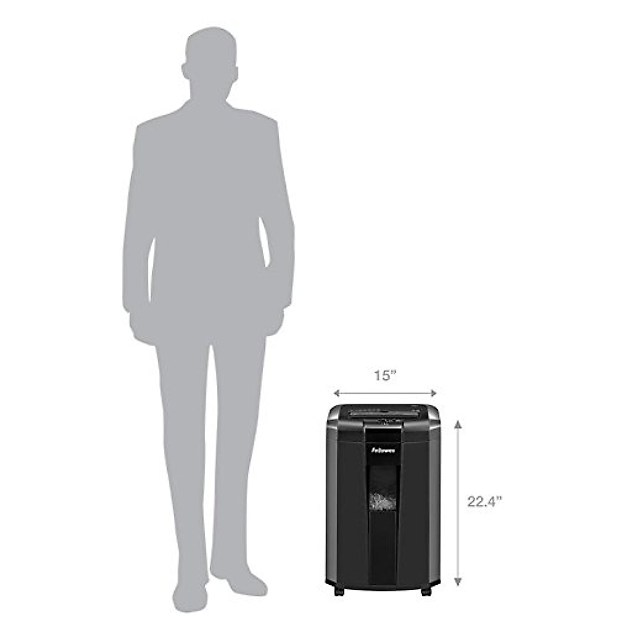 Fellowes Powershred 76Ct 16-Sheet Cross-Cut Heavy Duty Paper Shredder with Jam Buster (4676001)