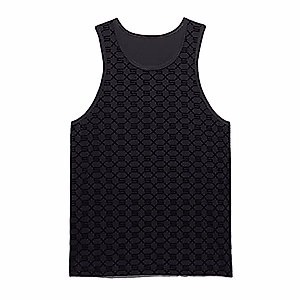 Savage X Fenty, Men's, Savage X Mesh & Jersey Tank, Caviar, M
