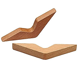 GGFLY 4pcs Wooden Thumb Page Holder Book Mark Thumb Bookmark Fast Reading Tool Handmade Book Reading Holder for Book Lovers