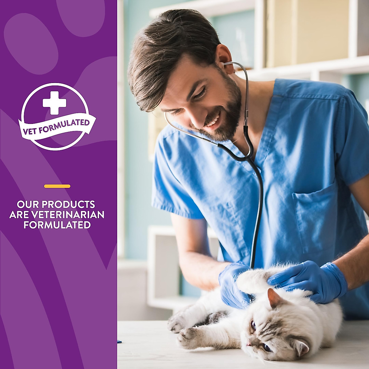 NaturVet VitaPet Senior Daily Vitamins for Cats Plus Glucosamine, Specifically Formulated to Provide Essential Minerals, 90 g, 60 Count