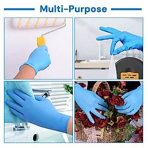 EDI Disposable Vinyl Gloves Large, 100 pcs (Blue)