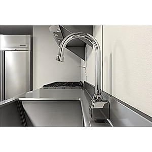 Zurn Z6922-XL AquaSense Wall-Mount Gooseneck Sensor Faucet with 0.5 GPM Aerator in Chrome