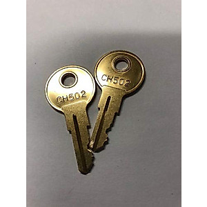 2 Pcs of CH502 Keys RV Compartment Code Cut CH502 Truck Tool Box Lock Keys