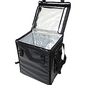 PK-66V: Middle Food Delivery Backpack,16" L x 12" W x 18" H, Top Loading, Insulated Pizza Delivery Bag, Food Take Out Backpack, Thermal Delivery Bag, Pizza Delivery Backpack,Matte Waterproof