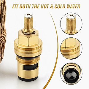 Kitchen Faucet Cartridge for Grohe 45882000 Cartridge Replacement Part, Hot Flow Left Side Installation Suitable for Shower Bathroom Faucet Stem Replacement (45882000 1pcs)