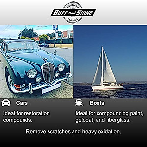 Buff and Shine A 3” Heavy compounding pad/Velcro Back. 2 Pads/Package (BFS-301G)