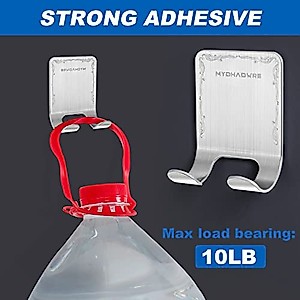 mydhadwre Razor Holder for Shower,Adhesive Shaver Hooks for Wall,Stainless Steel Towel Hooks for Bathroom, Waterproof Hangers for Robe Loofah Coat Keys Bag Plug