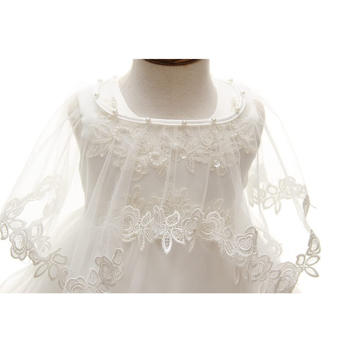 3Pcs Set Baby Girl Dress Christening Baptism Gowns Formal Dress