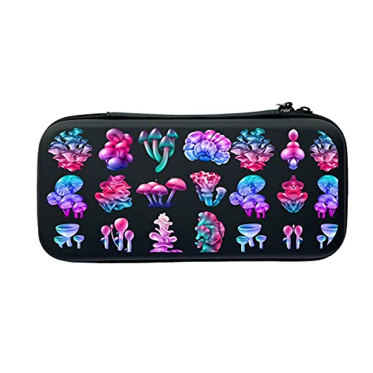 Groovy Case Made For Nintendo Switch Personalized Name Switch OLED Console Games Protective Funny Mushrooms Travel Carry Case for Gamers Kids Girls MB128