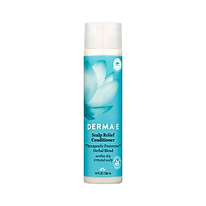 DERMA E 8oz Shampoo and 8oz Conditioner Set - Psorzema Herbal Blend for Irritated, Itchy Scalp and Dandruff Relief