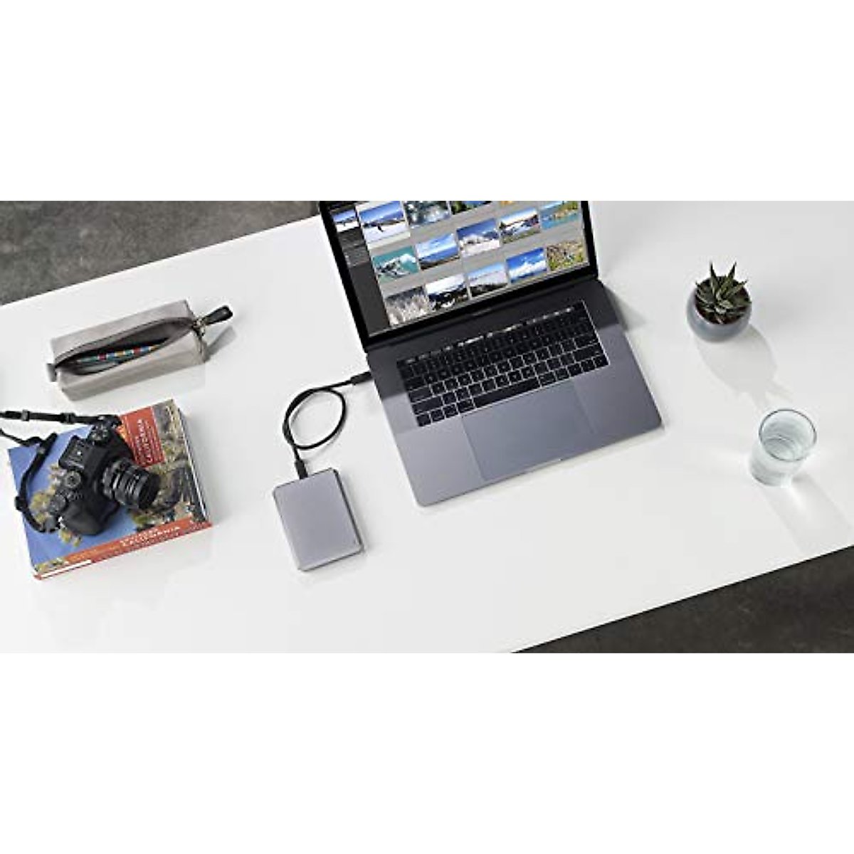 LaCie Mobile Drive 2TB External Hard Drive HDD – Space Gray USB-C USB 3.0, for Mac and PC Computer Desktop Workstation Laptop (STHG2000402) (Renewed)