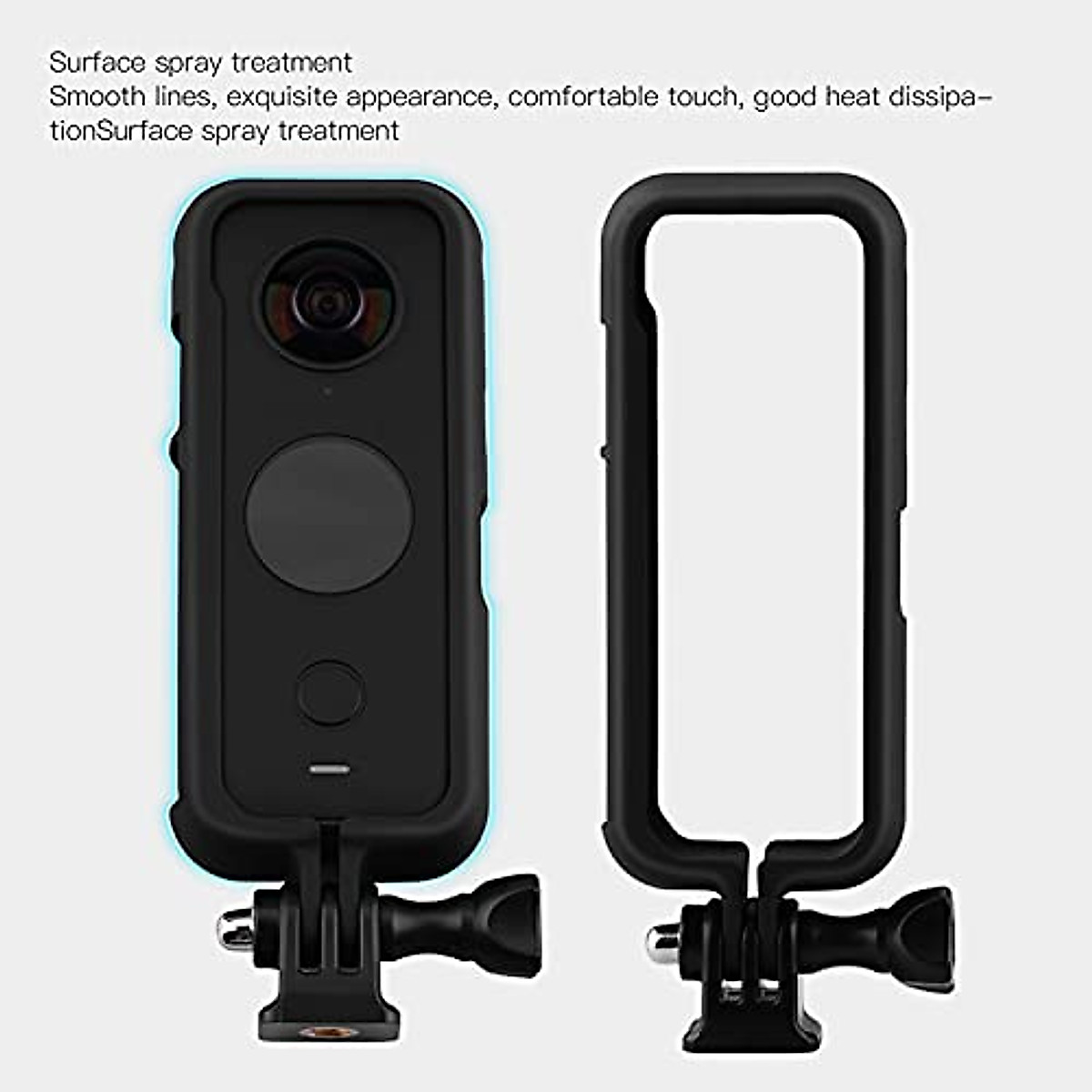 SALUTUY Camera Stand, Four Sections Adjusted Webcam Stand Drop Proof Scalable Shock Proof with Side Window for Insta360 ONE X2 Camera