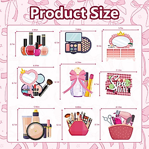 9PCS Spa Centerpieces for Tables - Makeup Party Decorations Spa Honeycomb Centerpieces Makeup Table Topper Spa Party Decorations for Spa Day Birthday Bride Shower Bachelorette