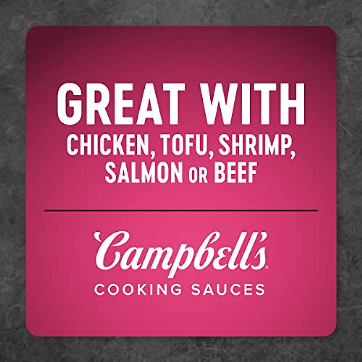 Campbell's Cooking Sauces, Sesame Garlic, 11 Oz Pouch (Case of 6)
