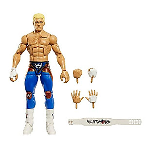 Mattel WWE Cody Rhodes Elite Collection Action Figure, Deluxe Articulation & Life-like Detail with Iconic Accessories, 6-inch