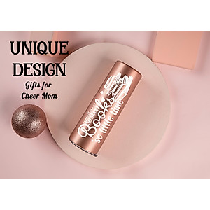 Onebttl 20oz Rose Gold Insulated Stainless Steel Book Lover's Tumbler with Straw and Lid - So Many Books, So Little Time