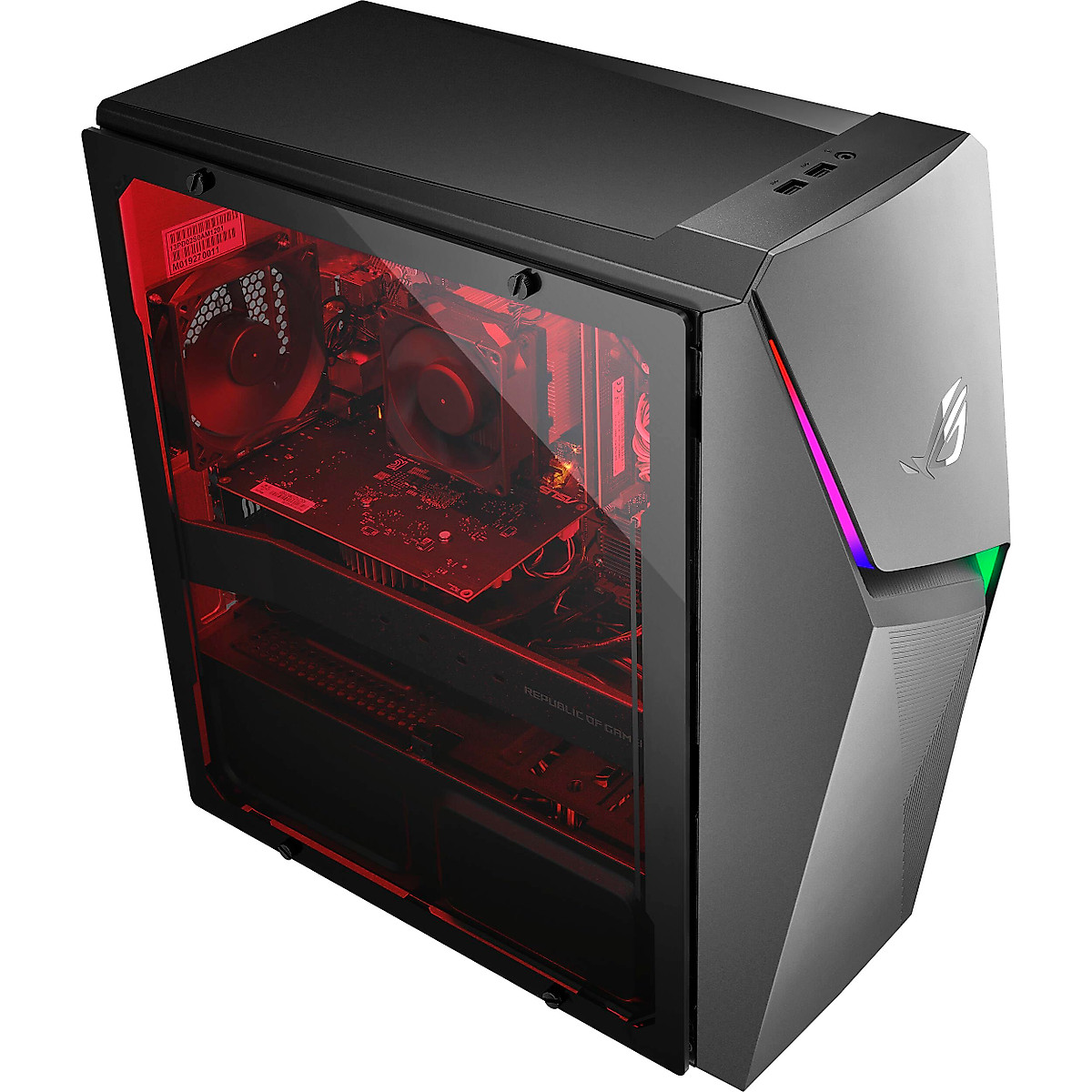 ASUS GL10DH-PH552 Gaming & Entertainment Desktop PC (AMD Ryzen 5 3400G 4-Core, GeForce GTX 1650, 32GB RAM, 512GB PCIe SSD + 6TB HDD (3.5), WiFi, USB 3.2, HDMI, Win 11 Pro) Refurbished