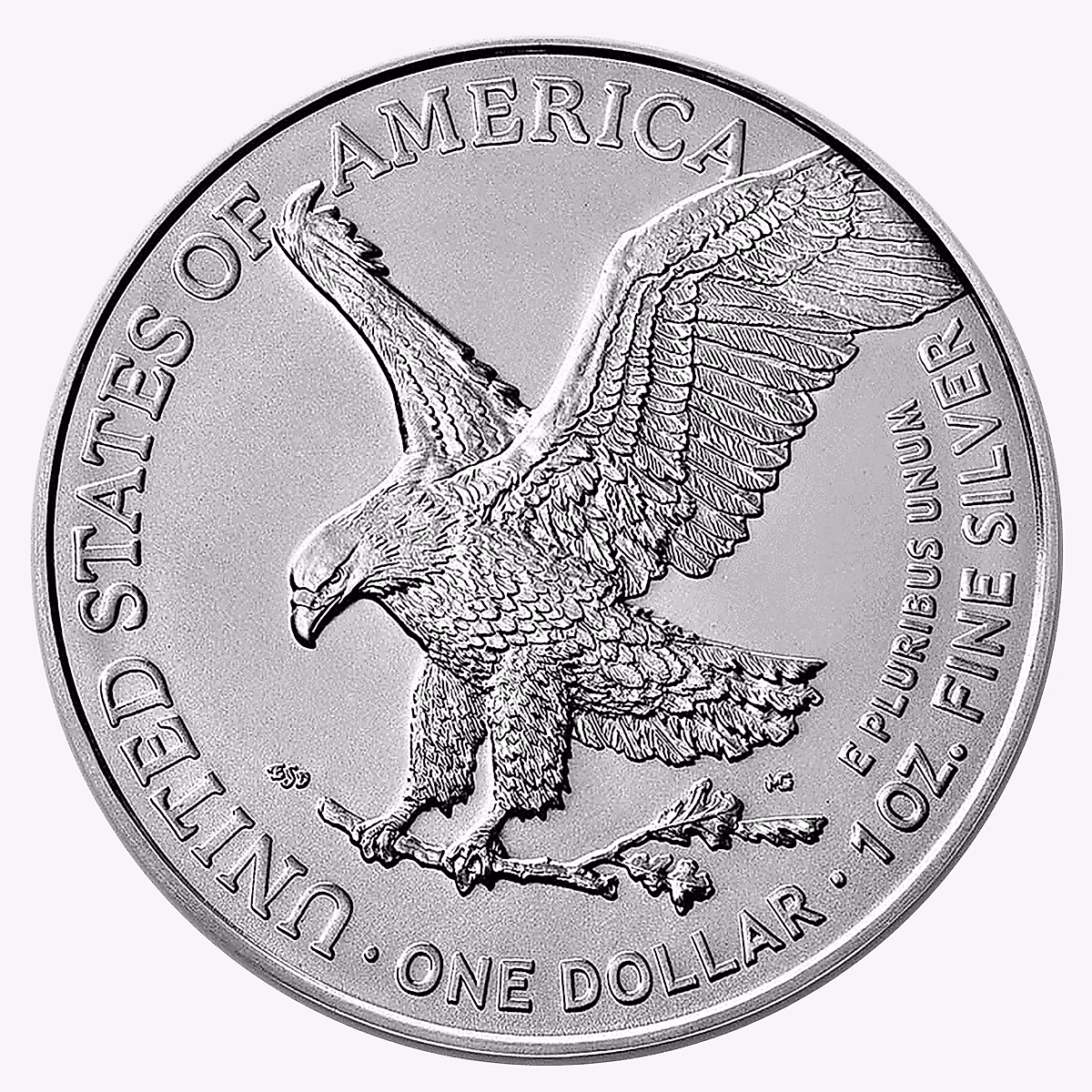 2025 American Silver Eagle .999 Fine Silver in Direct Fit Air Tite with our Smyrnacoin Certificate of Authenticity Dollar Uncirculated US Mint