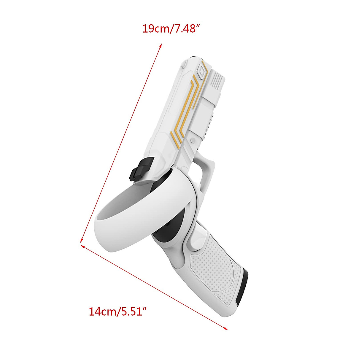 LeeCAE VR Games Shooting Game Shell Compatible with Quest 2 Touch Controller Accessories Enhanced VR Games Experience Controller case