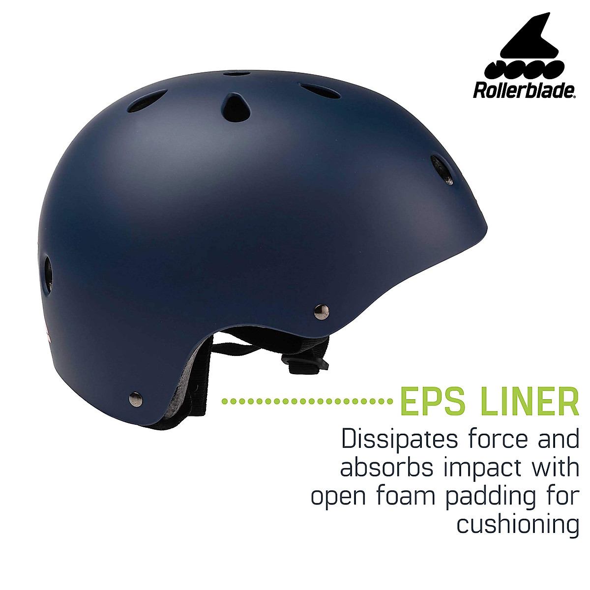 Rollerblade Kids RB JR Helmet, Midnight Blue Medium