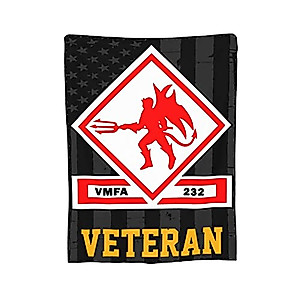 Vmfa-232 Throw Blanket Fleece Blanket Bed Sofas Warm Throw Blanket All Season Warm 80"X60"